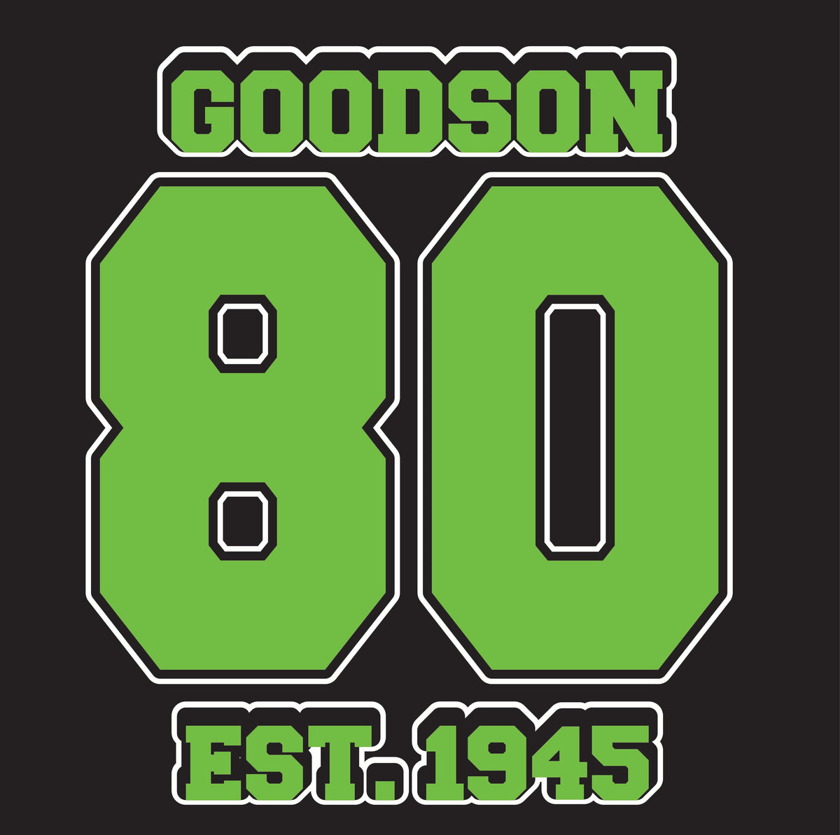 Goodson Tee Shirts | 80th Anniversary Shirt| Goodson Tools & Supplies